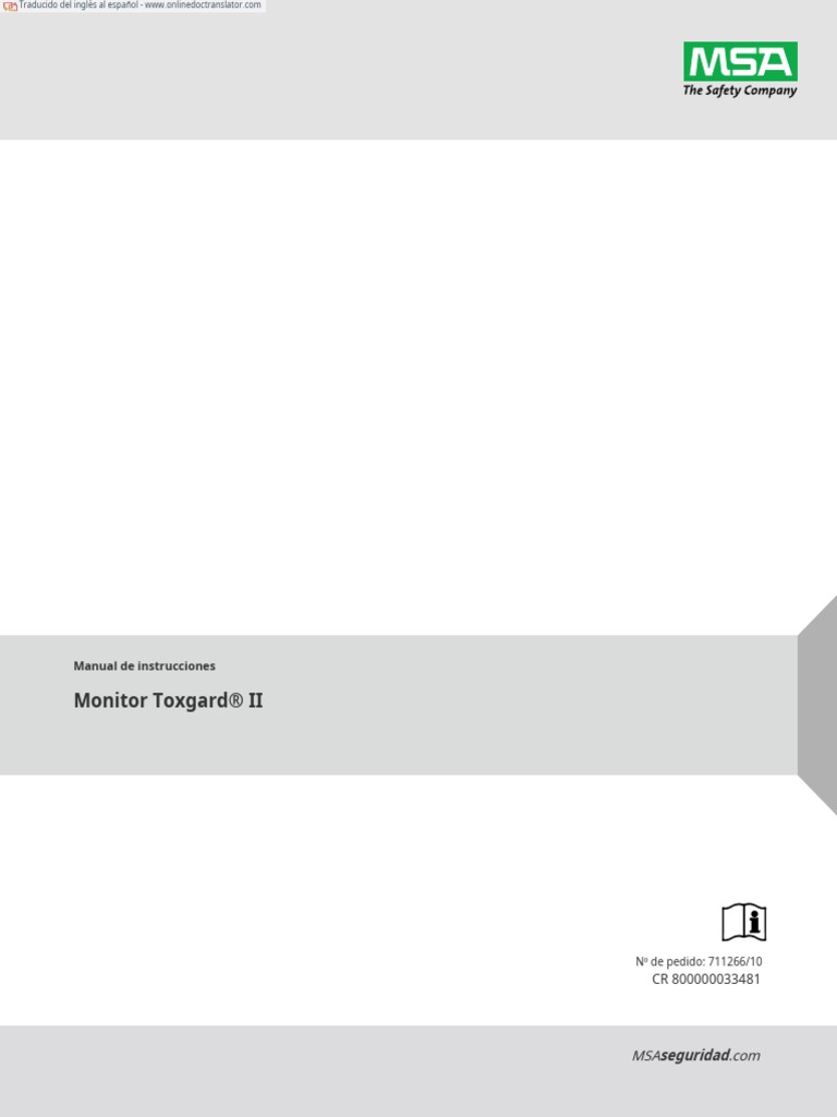 Manual de Instrucciones Toxgard II - En.es | PDF | Aspiradora ...