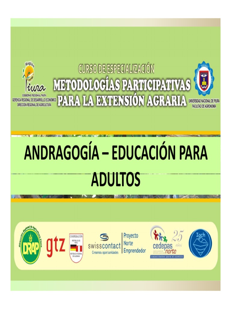 Andragogia - Educacion para Adultos | Descargar gratis PDF | Enseñando ...