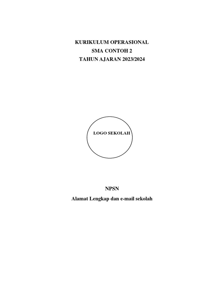 Contoh Kosp - 2023 | PDF