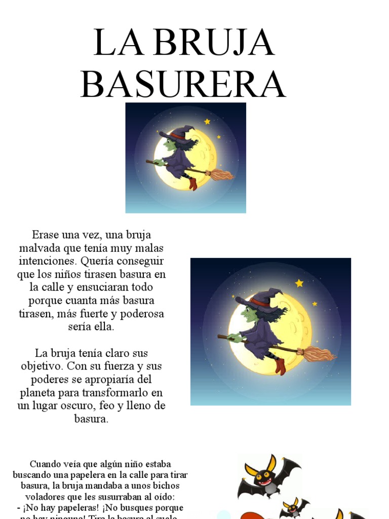 Cuento de La Bruja Basurera | PDF | Residuos