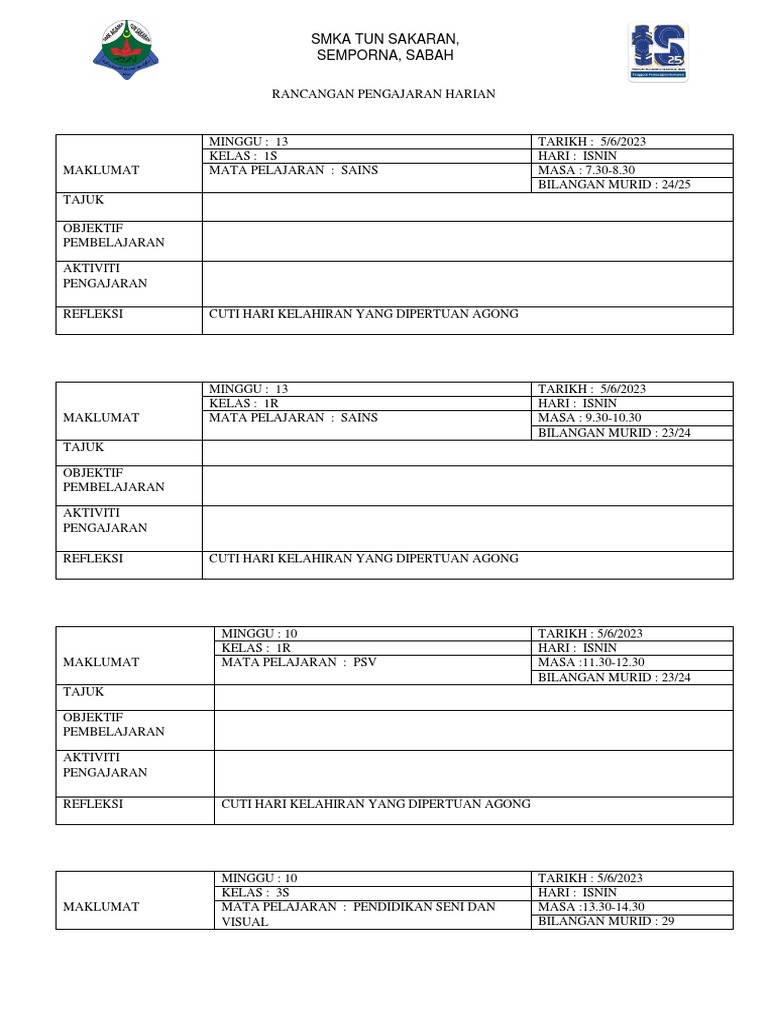 TAPAK eRPH Cadangan M10 | PDF
