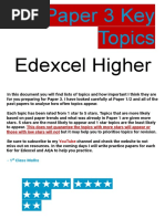 Edexcel Higher GCSE Paper 2 High Priority Revision Topics | PDF | Area ...