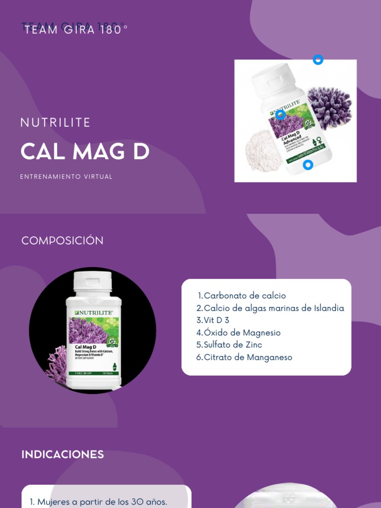 CAL MAG D de NUTRILITE | PDF
