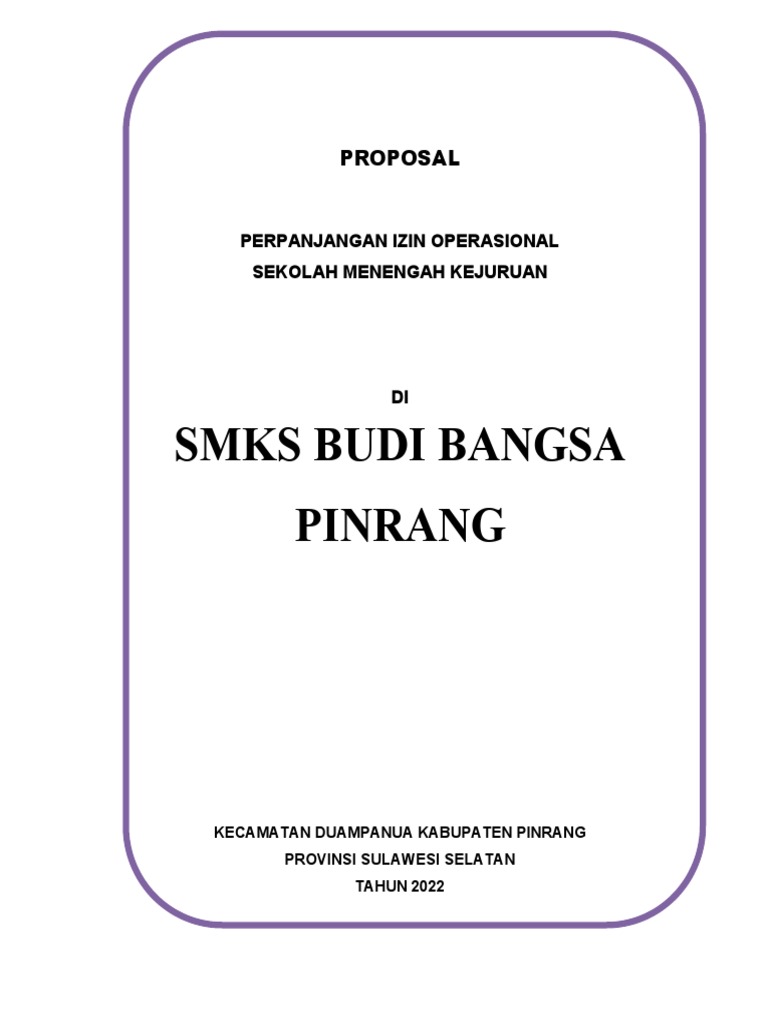Proposal-Perpanjangan Izin Operasional NURUL ILMI | PDF