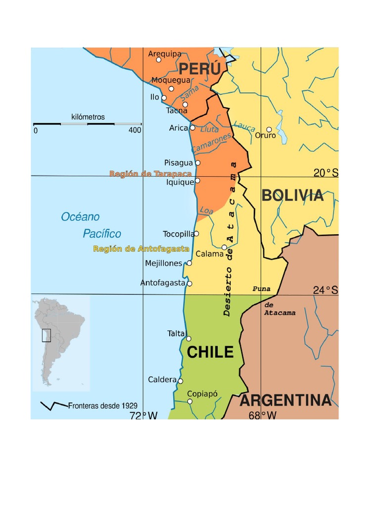 Mapas de La Guerra Del Pacifico | PDF