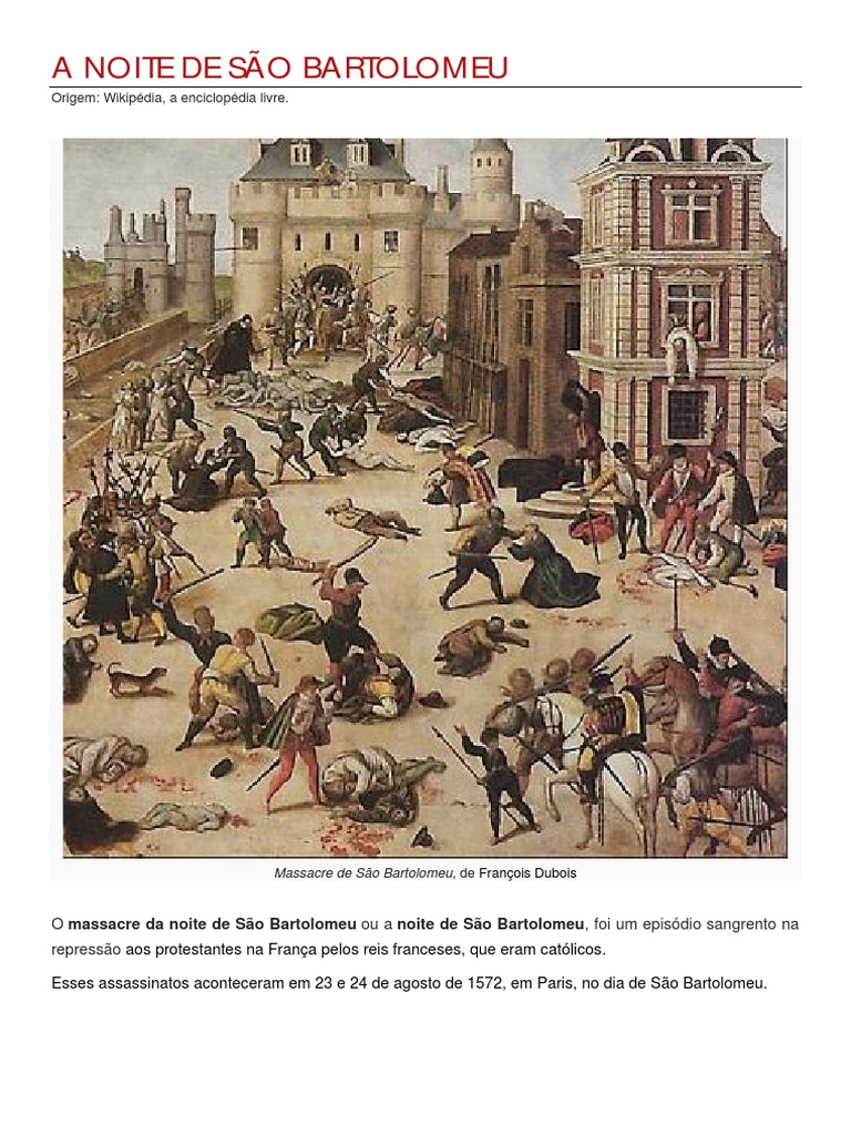 A Noite de São Bartolomeu | PDF