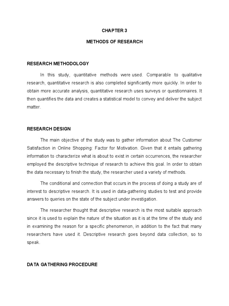 Claro Thesis Chapter 3 (Consumer Behavior) | PDF | Survey Methodology | Methodology
