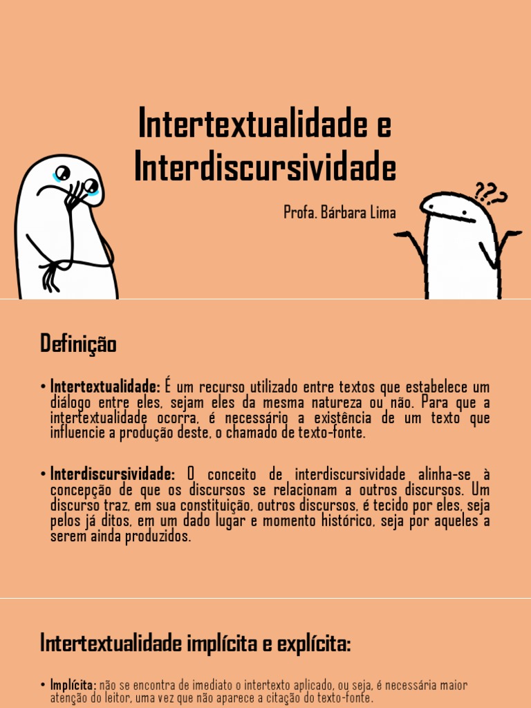 Intertextualidade e Interdiscursividade | PDF | Paródia