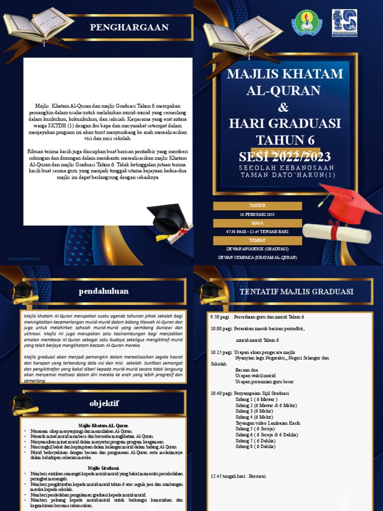 Buku Program Majlis Khatam Al-Quran Graduasi 2022 | PDF