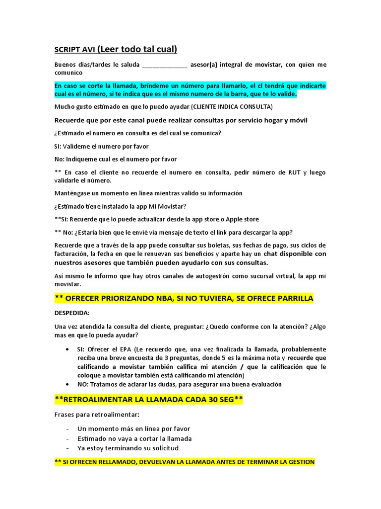 Script Avi Actualizado | PDF | Aplicación movil | Informática