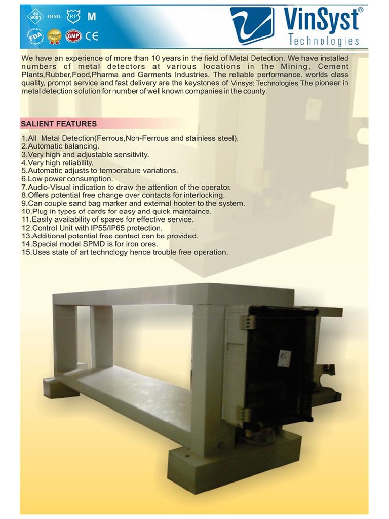 Cement Metal Detector | PDF