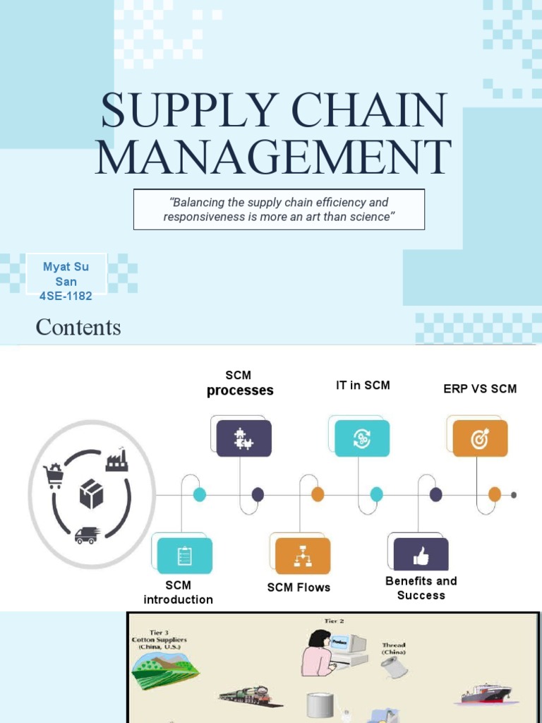 Mss SCM | PDF | Supply Chain Management | Enterprise Resource Planning