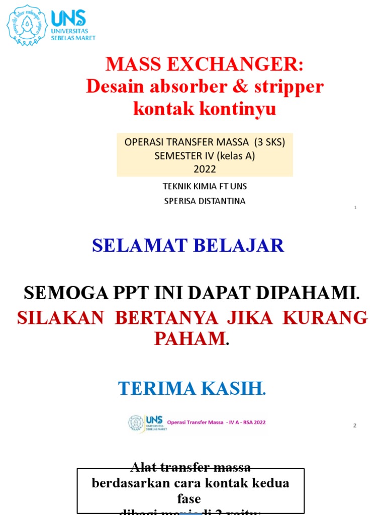 Desain Alat Absorber dan Stripper | PDF