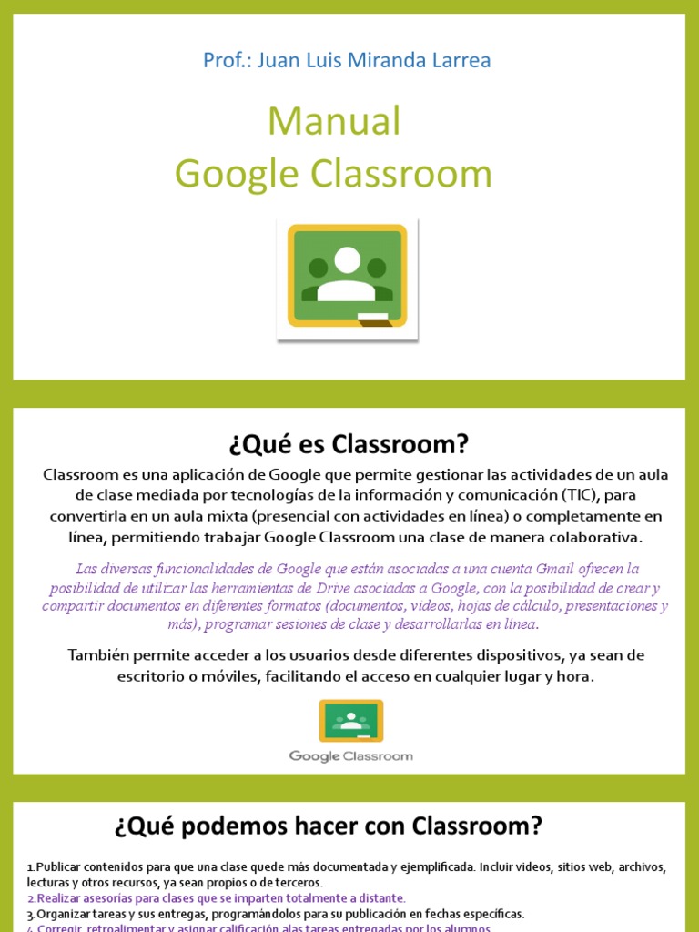 Guia Uso Google Classroom 23 | PDF | Software | Informática