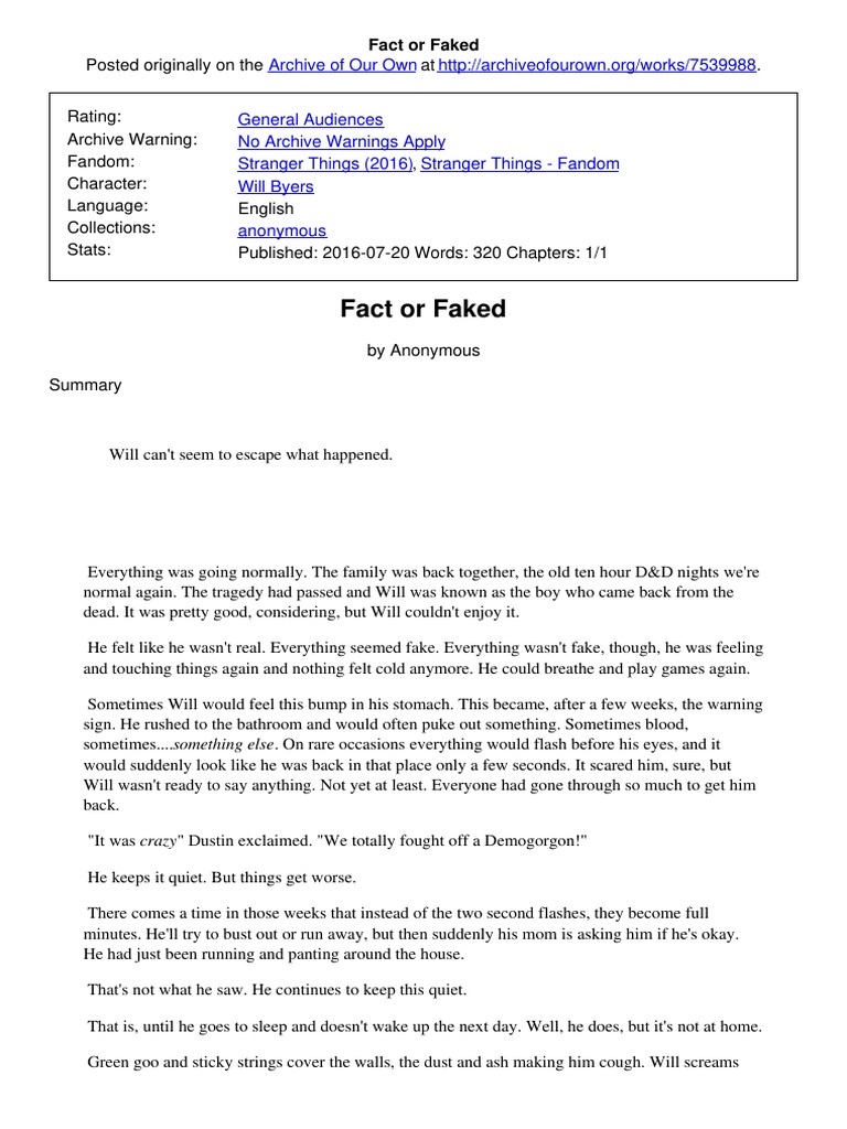 Fact or Faked | PDF