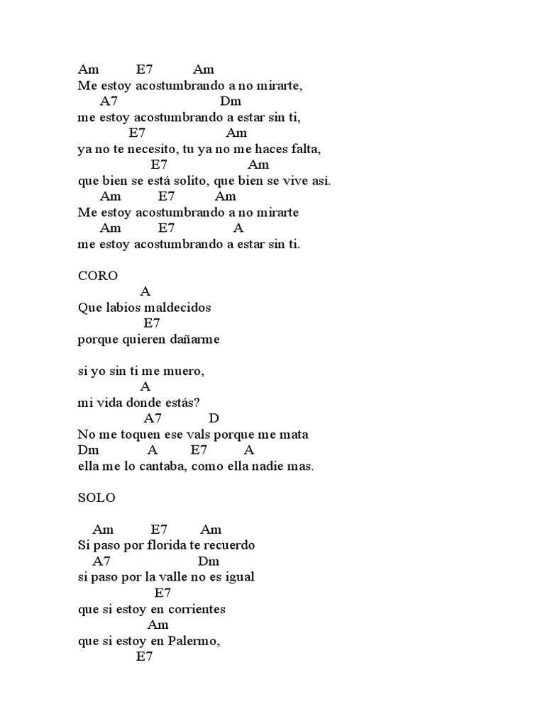 No Me Toquen Ese Vals | PDF