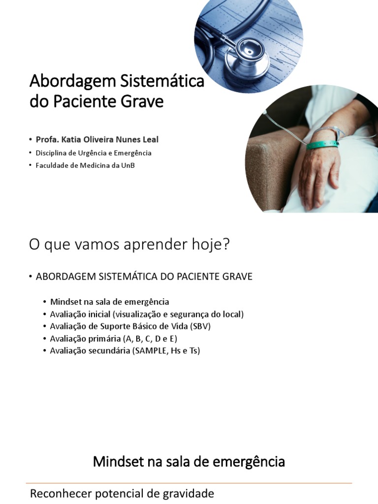 Abordagem Sistemática Do Paciente Grave - Abril 2023 | PDF | Reanimação ...
