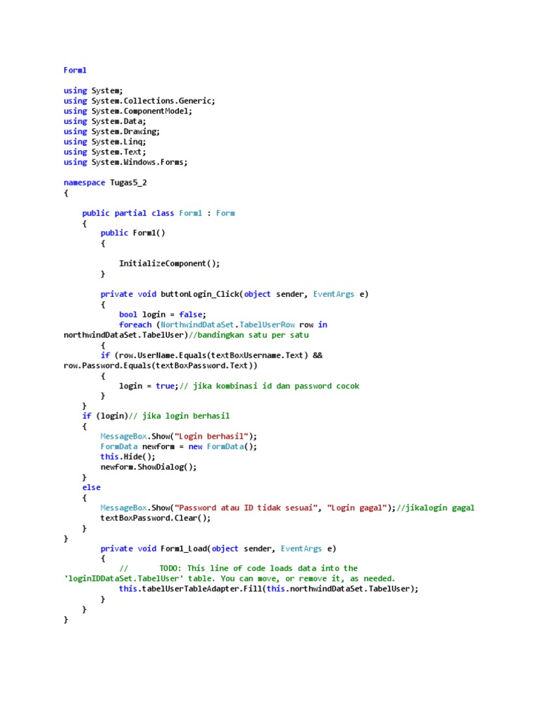 Tugas 5 Coding Database Pdf Language Integrated Query Data Management 1324
