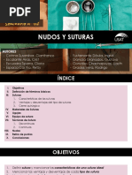 Suturas Ligaduras y Nudos | PDF | Sutura Quirúrgica | Cicatrización de la herida