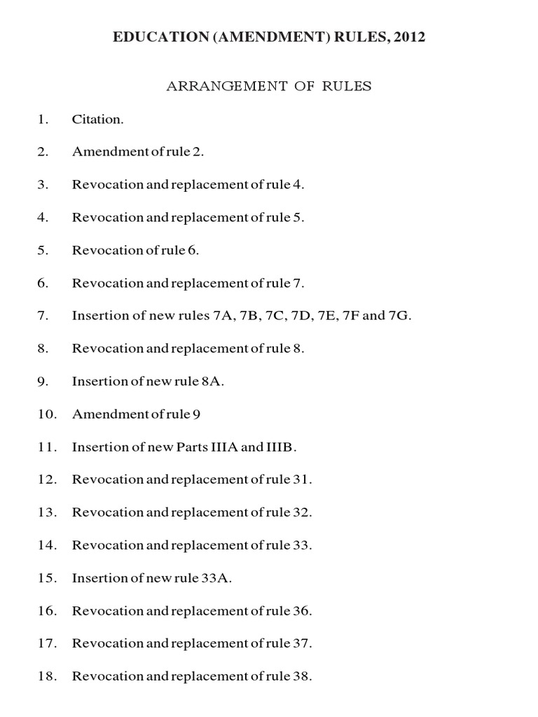 Education Rules 2012 | PDF | Committee | Schools