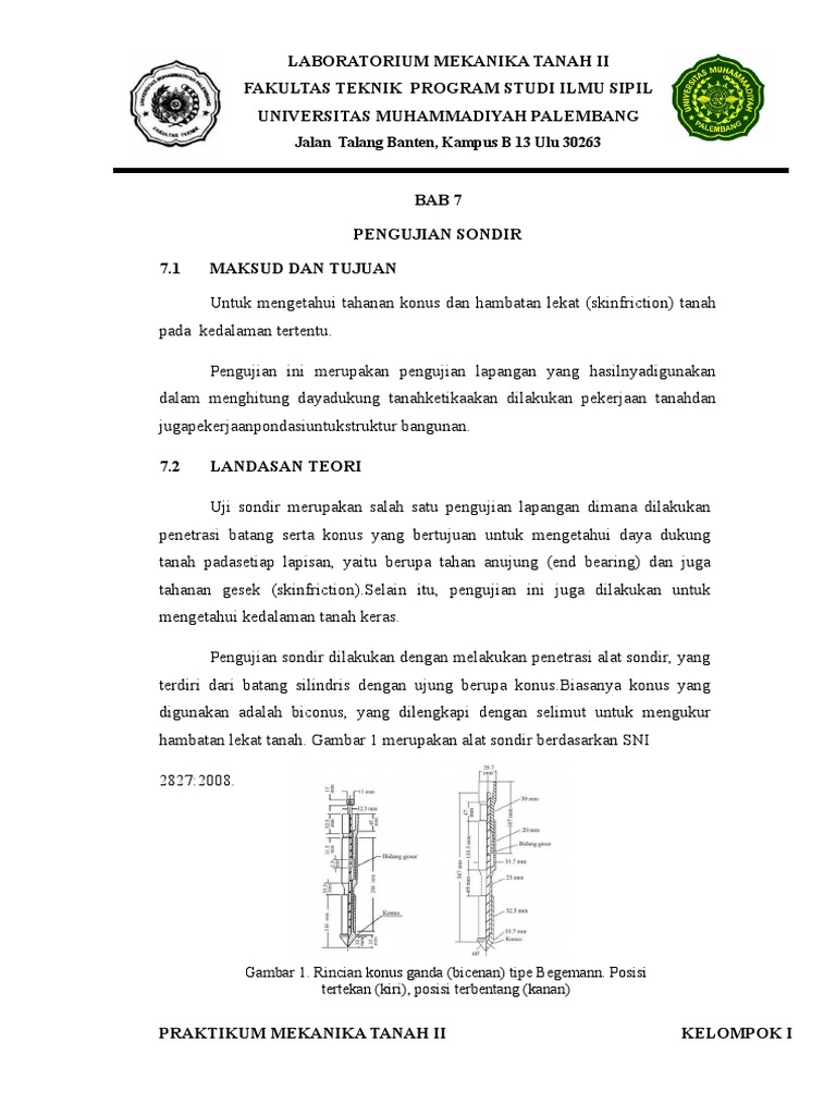 (Fix) Bab 7 Sondir | PDF