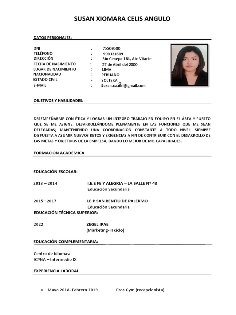Copia de CV SUSAN CELIS | PDF