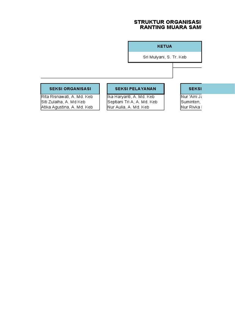 Struktur Organisasi IBI | PDF