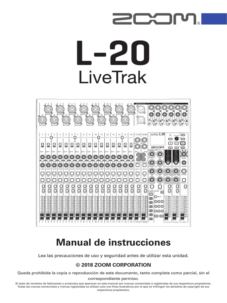 Manual Zoom L-20 | PDF | Memoria USB | Tempo