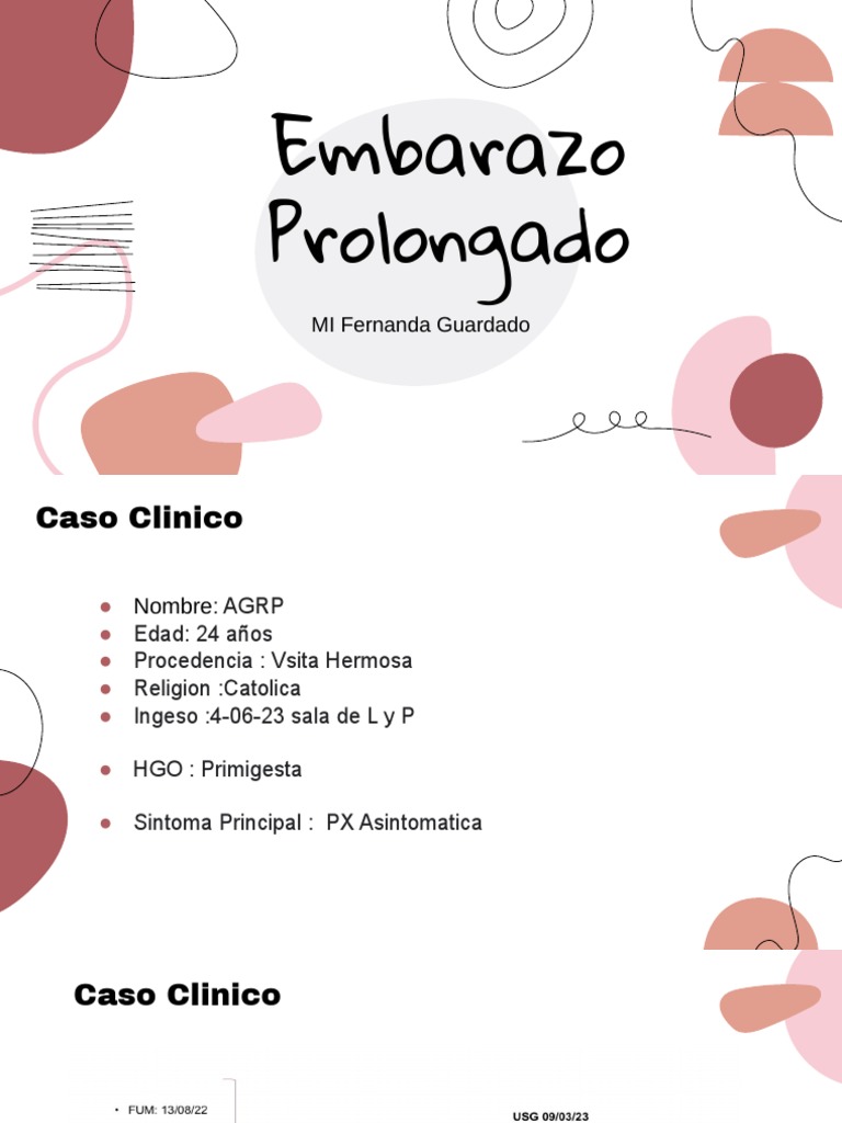 Embarazo Prolongado | PDF | El embarazo | Feto