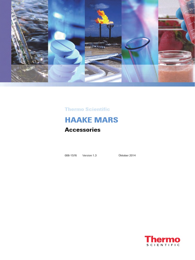 Accessories For HAAKE MARS v1 3 | PDF | Rheology | Pressure