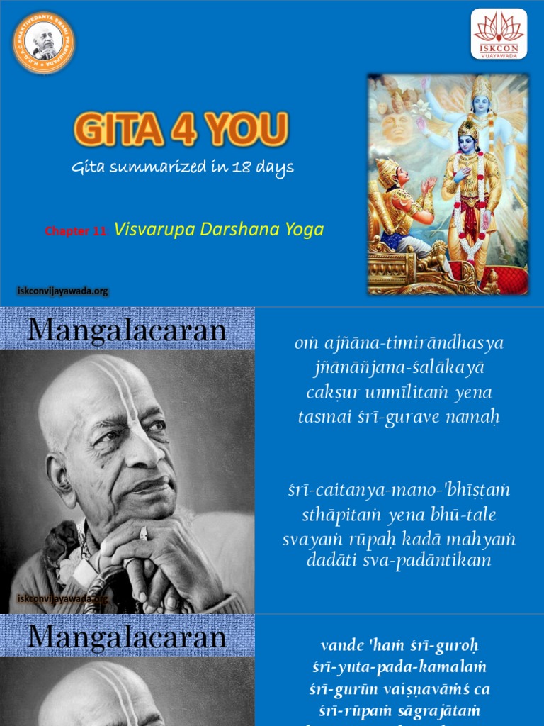 Chapter 11: Universal Form of Krishna | PDF | Bhagavad Gita | Indian ...