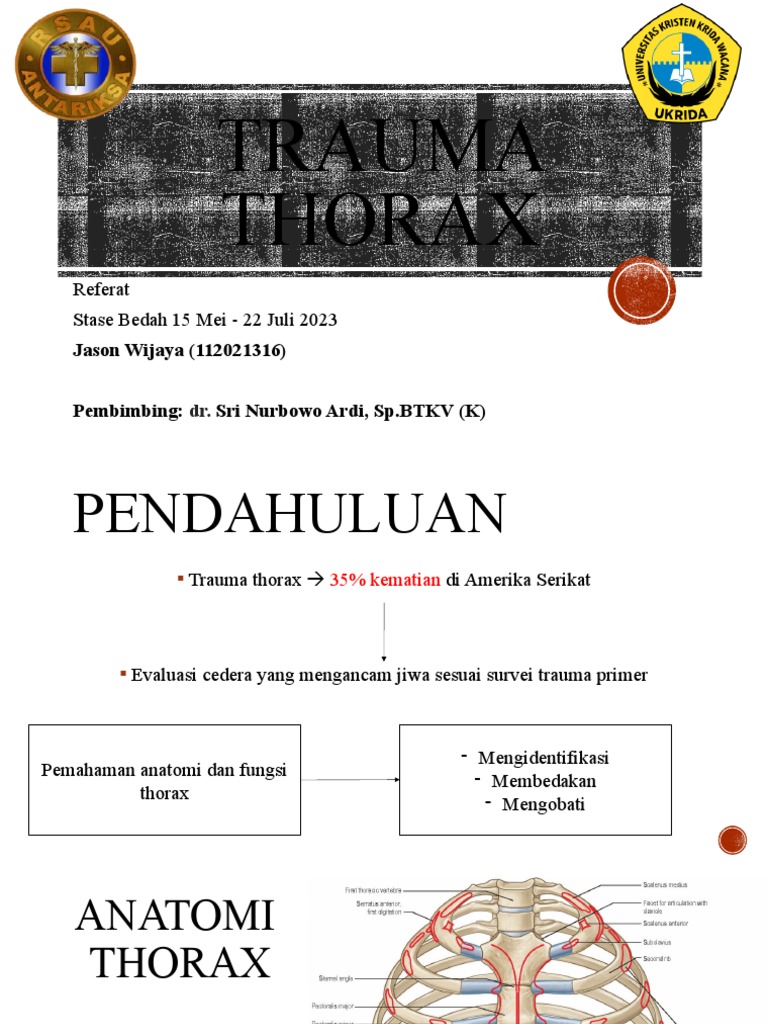 Trauma Thorax - Jason Wijaya 112021316 | PDF