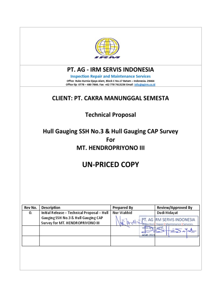 Draft Tech Proposal NTB Utm | PDF | Deck (Ship) | Ships