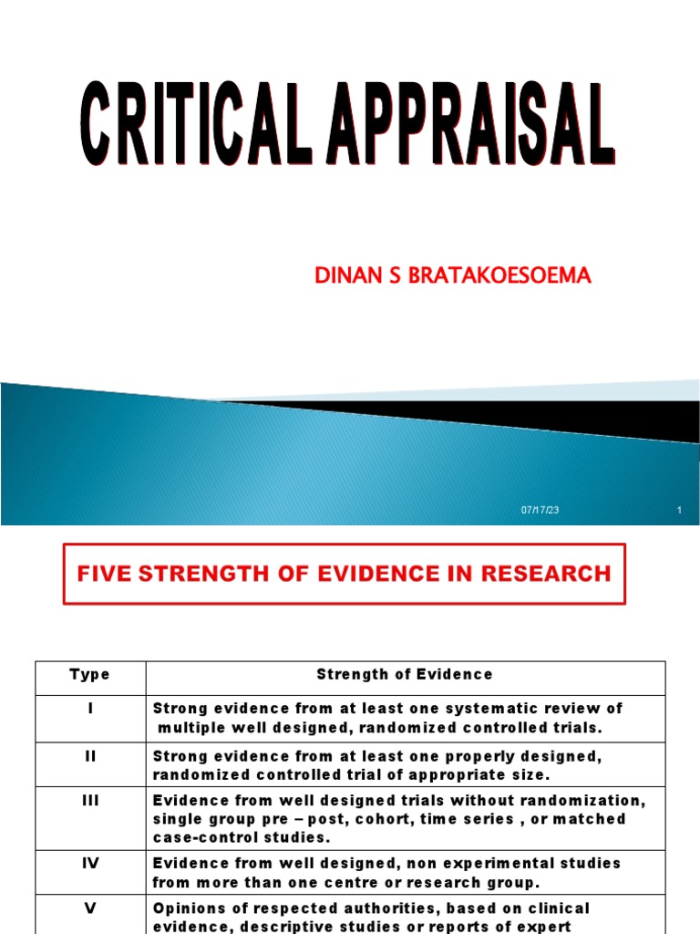 Critical Appraisal-Ob Gyn Sos Cons | PDF | Randomized Controlled Trial | Validity (Statistics)