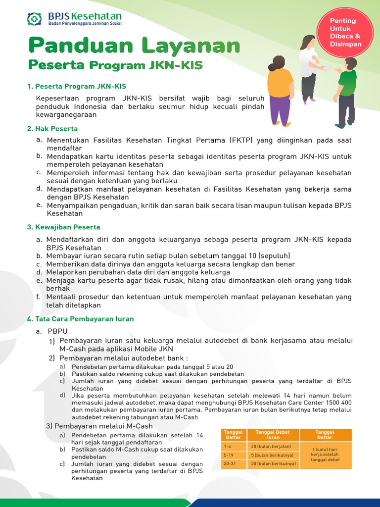 Panduan Layanan Peserta Program JKN-KIS | PDF