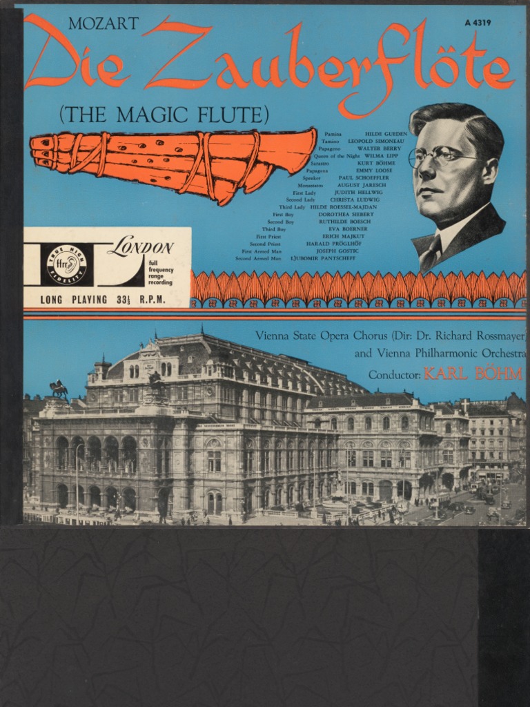 LP Die Zauberflote The Magic Flute Wolfgang Amadeus Mozart Hilde Guden ...