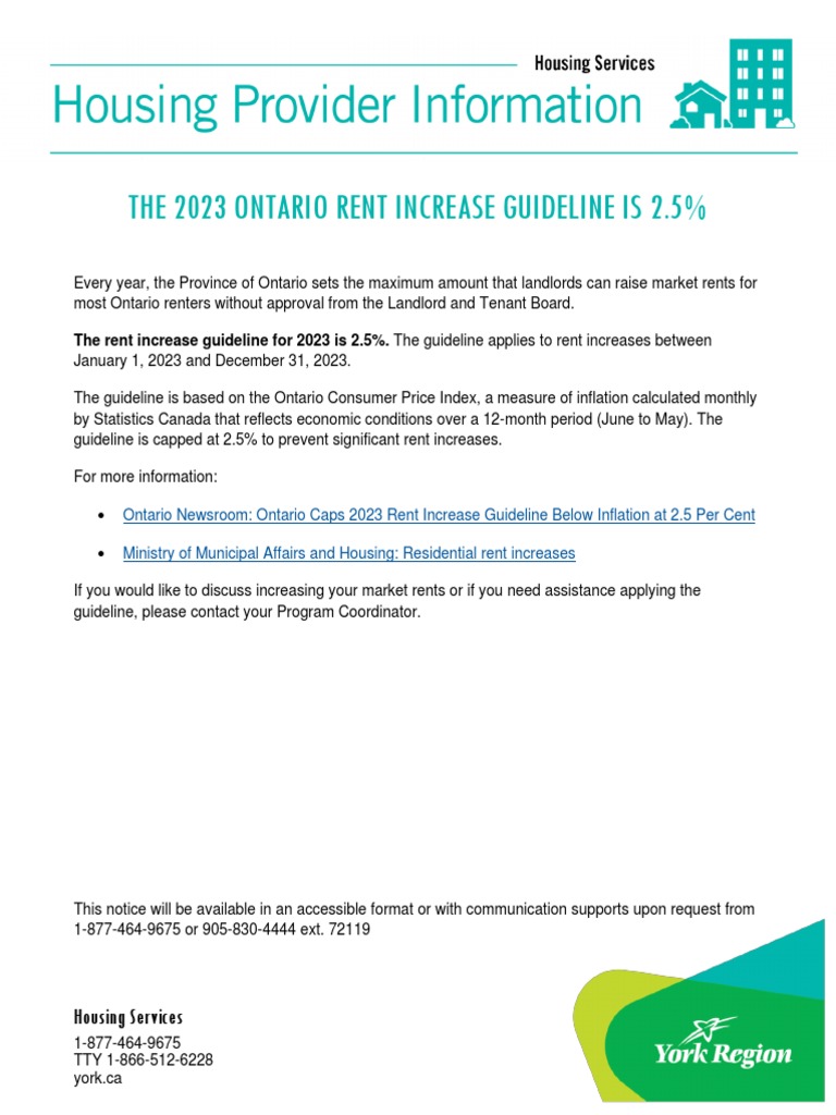 Rent Increase Guideline 2023 - 0 | PDF | Finance & Money Management