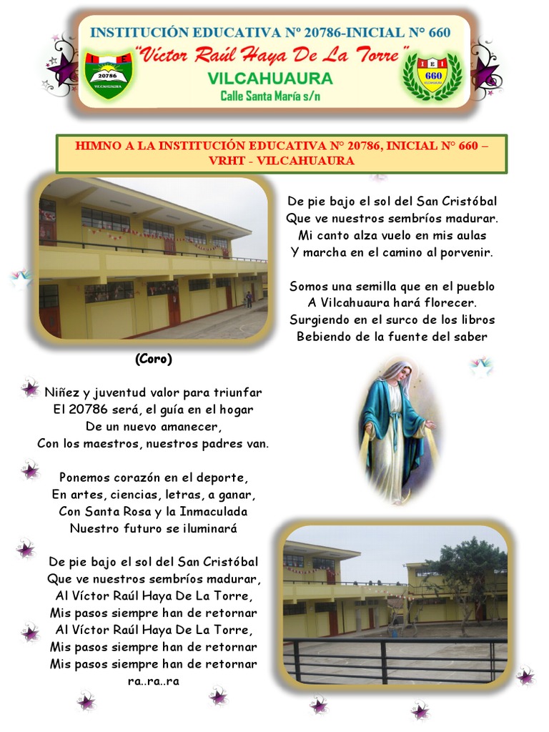 Himno A La Ie 20786 Vilcahuaura 2023 | PDF
