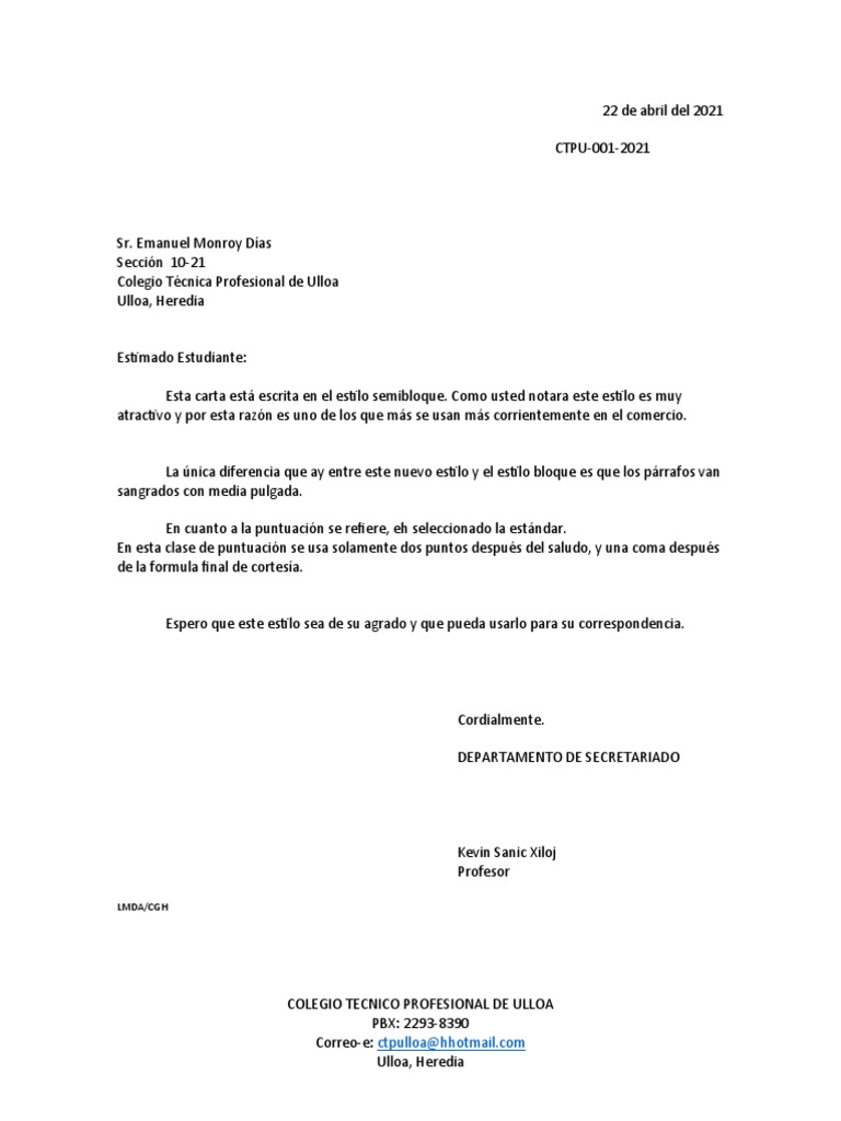 Estilo Semibloque | PDF