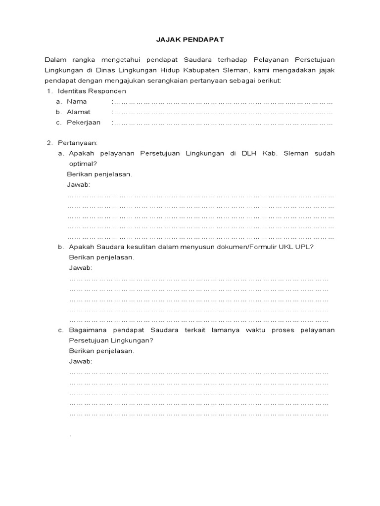 Jajak Pendapat | PDF