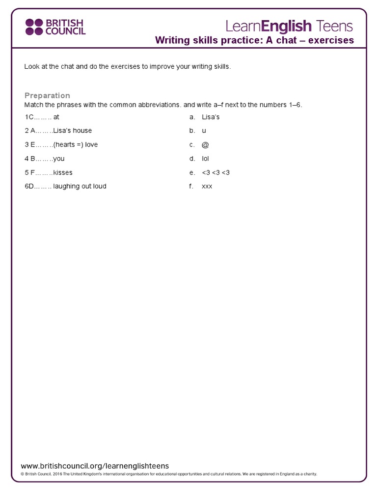 A Chat - Exercises | PDF