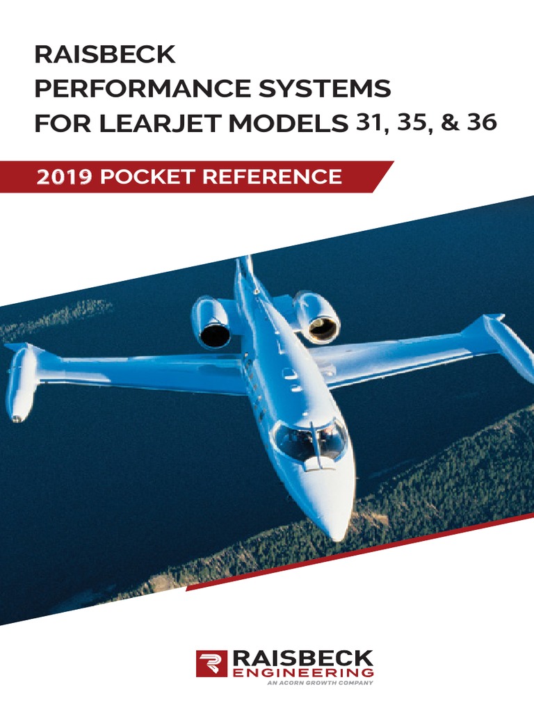 Raisbeck Learjet Pocket Reference | PDF | Flap (Aeronautics) | Aeronautics