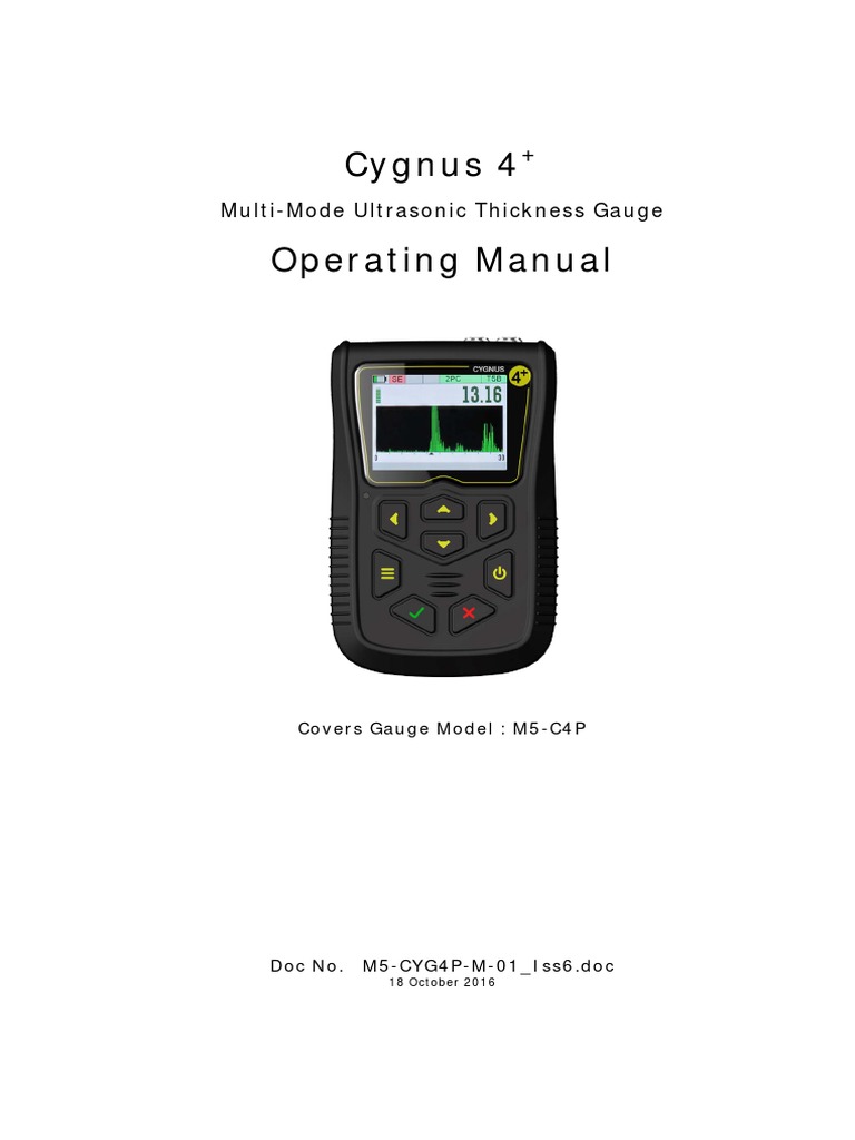 Cygnus 4plus Operating Manual | PDF | Electrical Connector | Sheet Metal