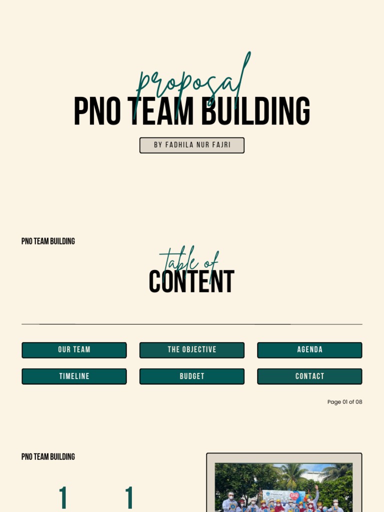 PNO Team Building Proposal Overview | PDF | Economies | Government Finances