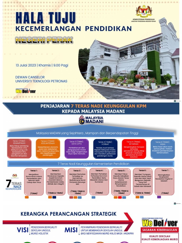 Hala Tuju Pendidikan Negeri Perak | PDF