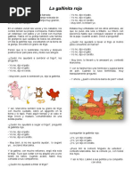 La Gallinita Roja: Cuento y Lección | PDF | Panes | Ganadería