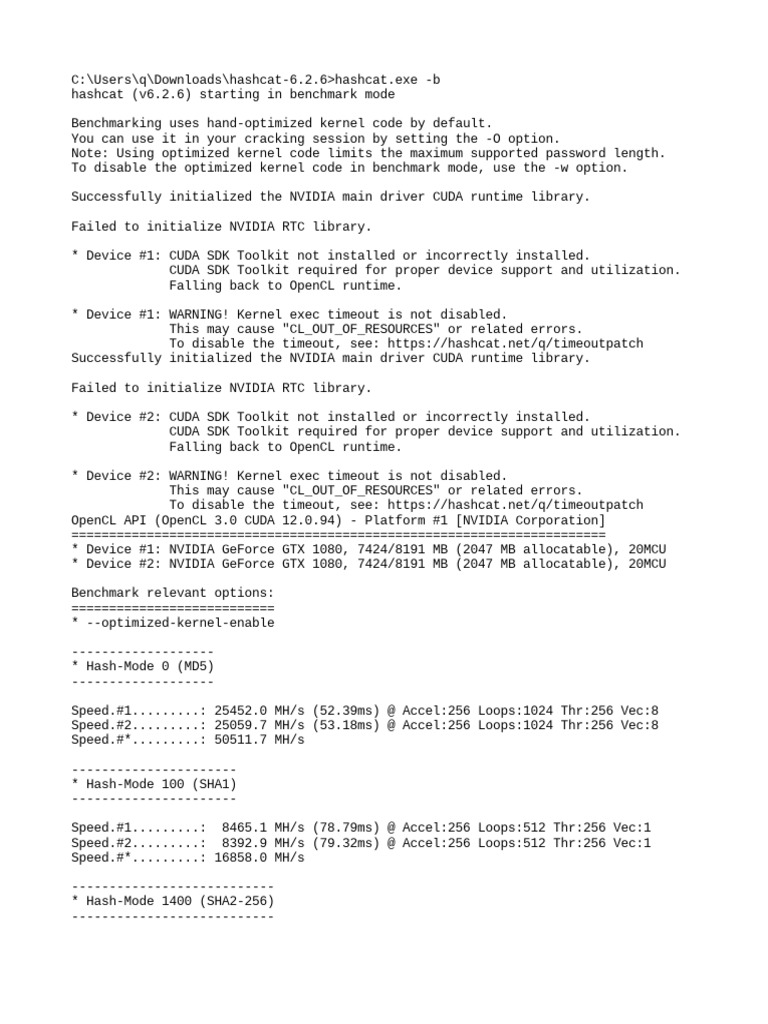 1080 Benchmarks | PDF | Ibm Pc Compatibles | Software Engineering