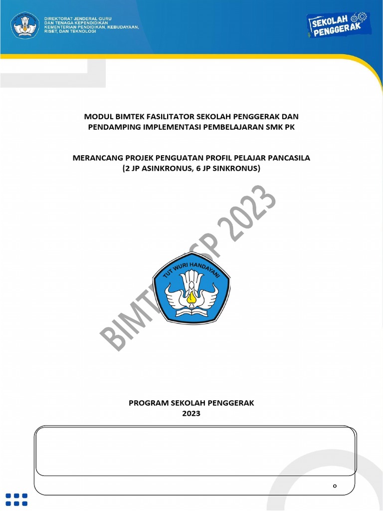 Modul Bimtek: Projek Profil Pelajar Pancasila | PDF