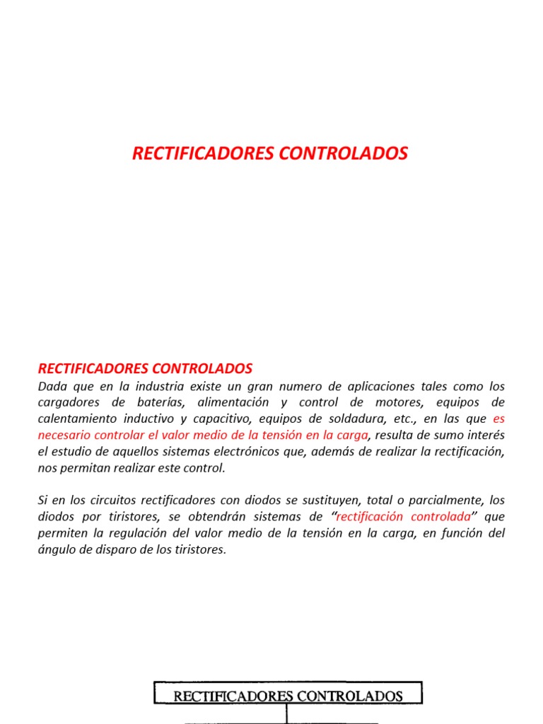 Rectificadores Controlados 1 | PDF | Rectificador | Corriente eléctrica