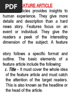 Types of Feature Story Leads Explained | PDF